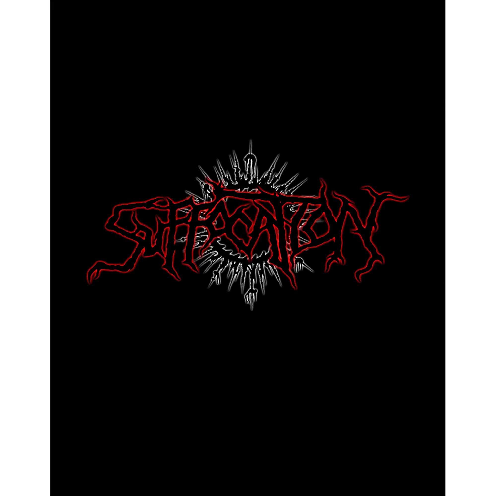 Suffocation Yazılı Logo Siyah Büyük Sırt Patch Yama | Zepplin Giyim – Zepplingiyim