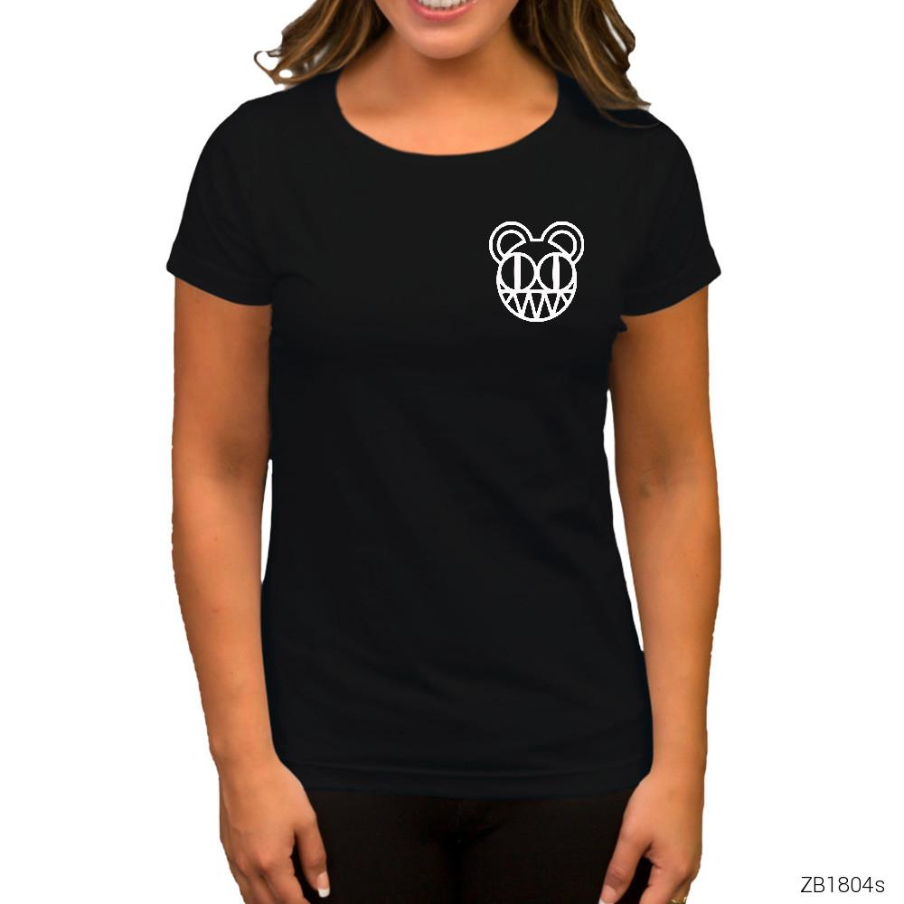 Radiohead Symbol Siyah Kadın Tişört | Zepplin Giyim – Zepplingiyim
