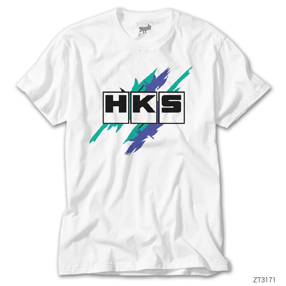 HKS Tuning Beyaz Tişört | Zepplin Giyim – Zepplingiyim
